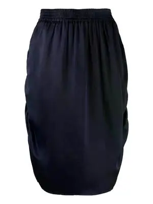 LANVIN 2008 Gathered Tulip Skirt - Blue