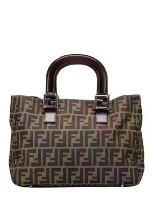 Fendi Zucca Canvas Twins Tote Bag - Brown