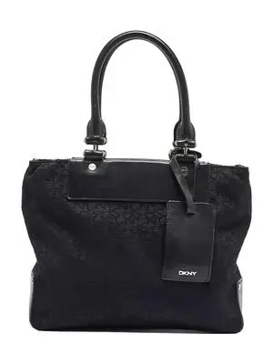 Dkny Monogram-pattern Tote Bag - Black