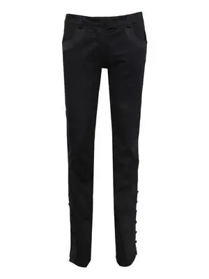 Emporio Armani Button-detailing Trousers - Black