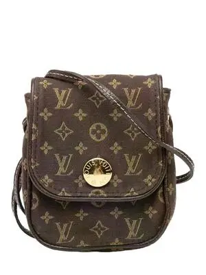 LOUIS VUITTON Monogram Mini Lin Pochette Cancun Crossbody Bag - Brown