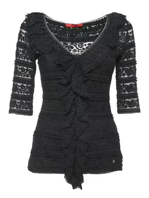 Carolina Herrera Lace-floral Top - Black
