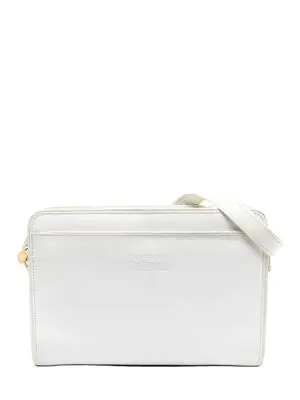 Gianfranco Ferre 1980s Leather Shoulder Bag - White