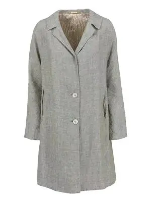 MASSIMO ALBA Herringbone Linen Coat