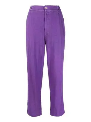 Dolce & Gabbana 1990s Pleated Straight-leg Trousers - Purple