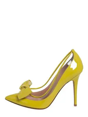Valentino Garavani 110mm Bow-embellished Pumps - Yellow