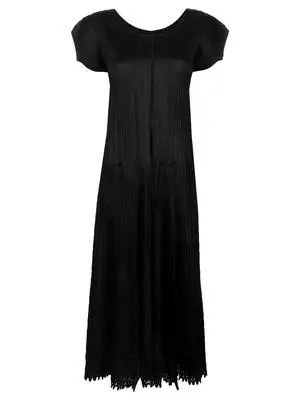 Issey Miyake Pleats Please A-line Dress - Black