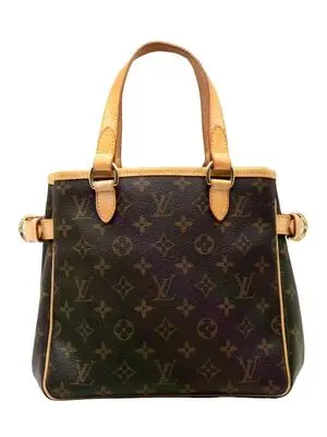 LOUIS VUITTON Monogram Batignolles Vertical Pm Handbag - Brown