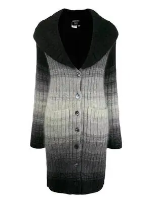 Jean Paul Gaultier 2000s Degradé Knitted Cardigan - Black