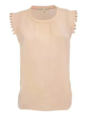 Maje Scalloped-edge Blouse - Pink