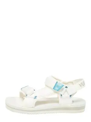 LOUIS VUITTON Logo-plaque Sandals - White