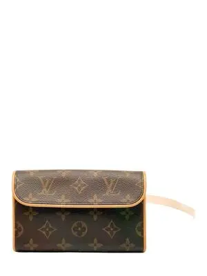 LOUIS VUITTON 2002 Monogram Pochette Florentine Belt Bag - Brown