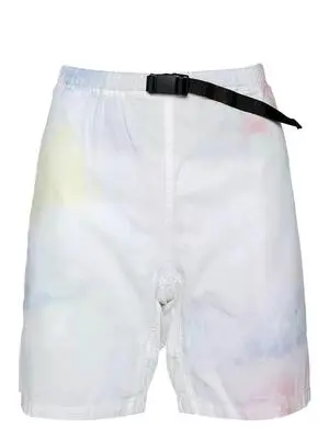 John Elliott Tie-dye Buckle Shorts - White