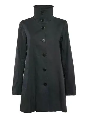 Ralph Lauren Buttoned Cotton Coat - Black