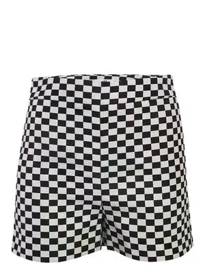 Dior Pre-owned Check-print Shorts - Black
