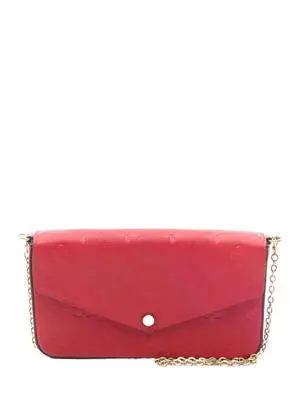 LOUIS VUITTON Pochette Félicie Monogram Shoulder Bag - Red