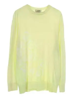 Hermès 2000s Chaîne D'ancre Knit Crew-neck Sweater - Yellow
