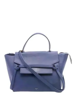 Celine 2000s Mini Leather Belt Bag - Blue
