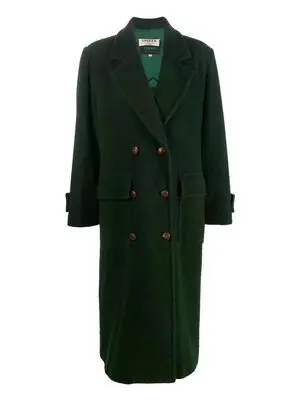 A.N.G.E.L.O. VINTAGE CULT 1990s Double-breasted Below-knee Coat - Green