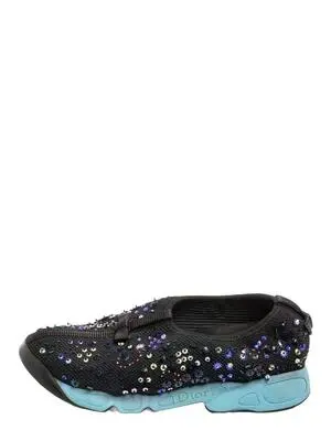 Dior Sequinned Sneakers - Black
