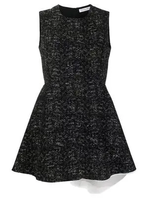 Dior 2010 Woven Flared Mini Dress - Black
