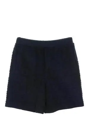 Fendi Ff-jacquard Shorts - Blue