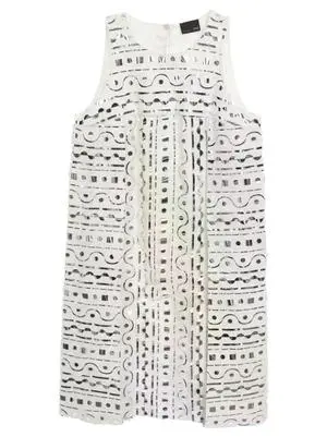 FENDI 2010s Geometric-Embellishment Dress
