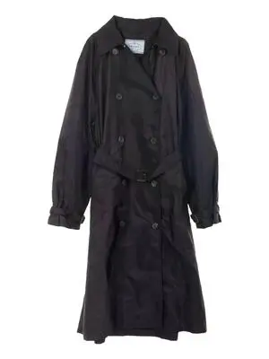 Prada 2010s Re-nylon Trench Coat - Black