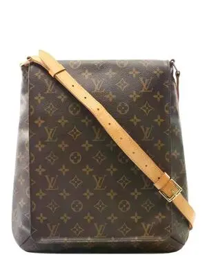 LOUIS VUITTON 2001 Musette Monogram Shoulder Bag - Brown