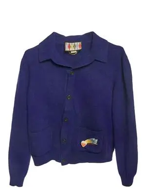 Gucci Lovelight Appliqué Patch-pocket Cardigan - Blue