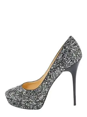 JIMMY CHOO 130mm Leather Heeled Pumps - Black
