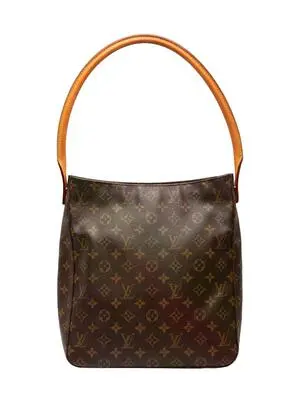 LOUIS VUITTON 2001 Monogram Looping Gm Shoulder Bag - Brown