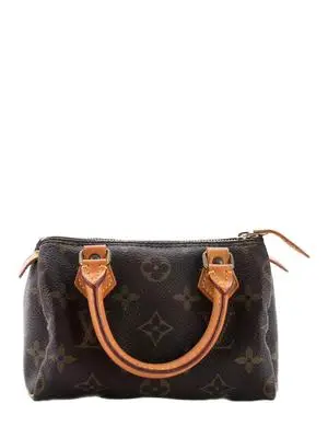 LOUIS VUITTON Speedy Mini Hl Handbag Monogram Canvas - Brown