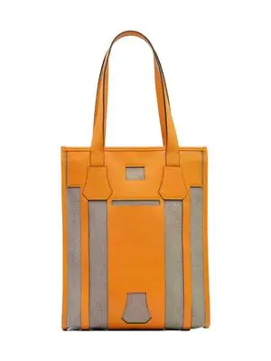 Hermès Evergrain And Toile Petit H Bell Tote Bag - Brown