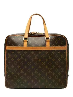 LOUIS VUITTON 2003 Monogram Pegase Porte Documents Business Bag - Brown