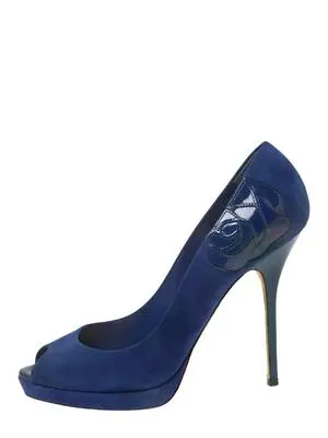 Dior 100mm Platform Heeled Pumps - Blue