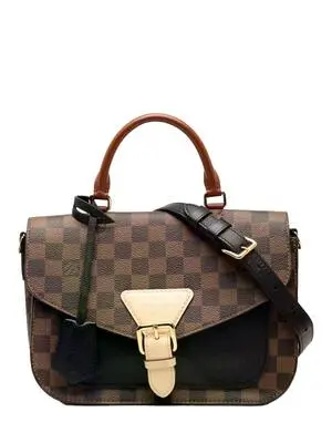 LOUIS VUITTON 2020 Damier Ebene Beaumarchais Satchel - Brown