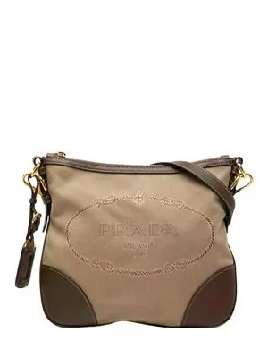 Prada Canapa Crossbody Bag - Brown