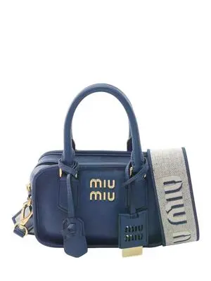 Miu Miu Pre-owned Leather Arcadie Crossbody Bag - Blue