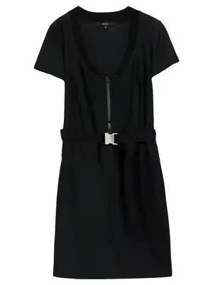 Gucci 2000s Belted Midi Dress - Black