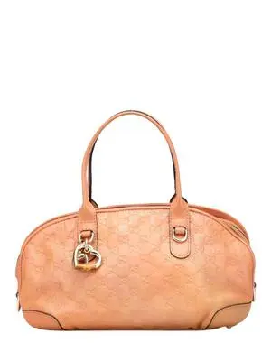 Gucci Ssima Heart Bit Satchel - Orange
