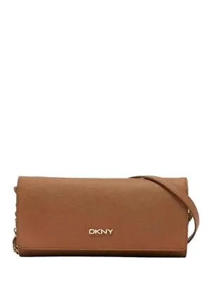 Dkny Vintage Leather Shoulder Bag - Brown