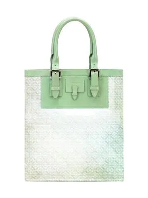 Loewe 2007 Anagram Canvas Tote Bag - Green