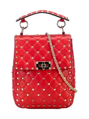 VALENTINO Nappa Rockstud Spike Vertical Satchel