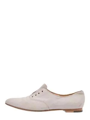 Manolo Blahnik Eyelet-detail Canvas Shoes - Neutrals