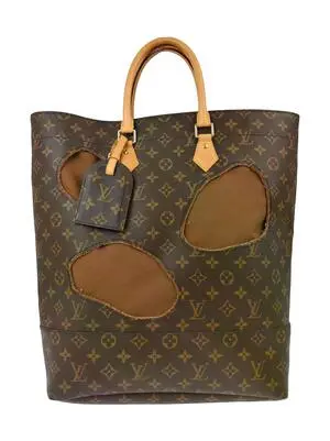 LOUIS VUITTON X Comme Des Garçons 2014 With Holes Tote Bag - Brown
