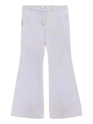 Chloé Pre-owned Cut-out Bootcut Jeans - Purple