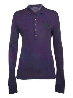 Polo Ralph Lauren Vintage Long-sleeve Polo Shirt - Purple