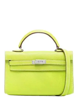 Hermès 2011 Mini Kelly Cut Two-way Bag - Green