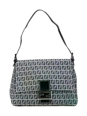 FENDI Fendi Zucchino Canvas Mamma Forever Shoulder Bag